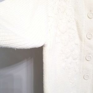 kimlon | Sweaters | Kimlon Vintage Medium Cottage Core Cream Floral ...